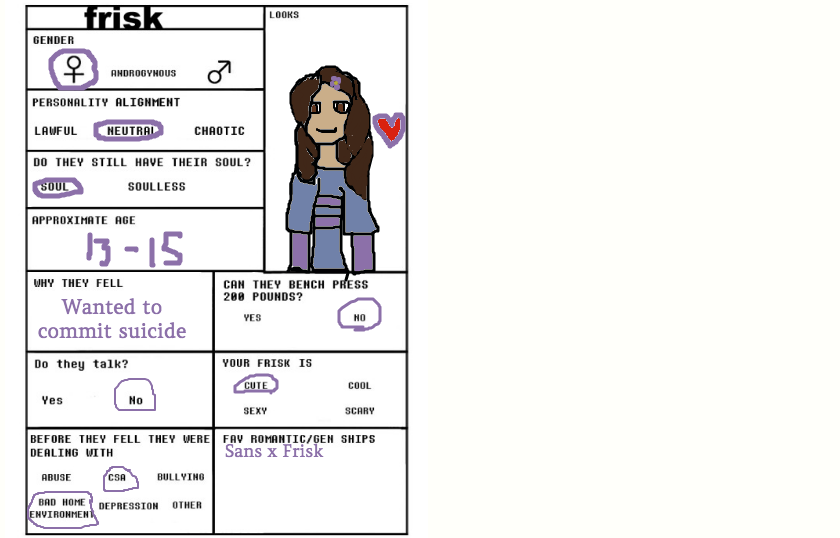 Frisk Character Chart by Lyn-Thomas on DeviantArt