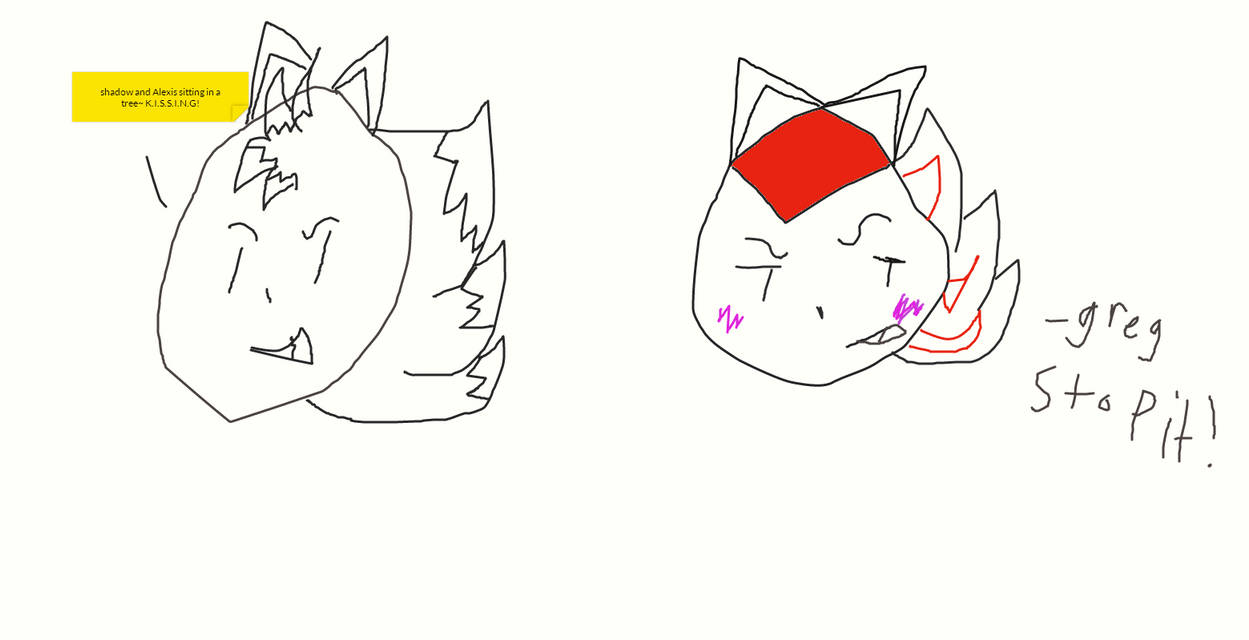 greg teasing shadow by Alexisthehedgehog83 on DeviantArt