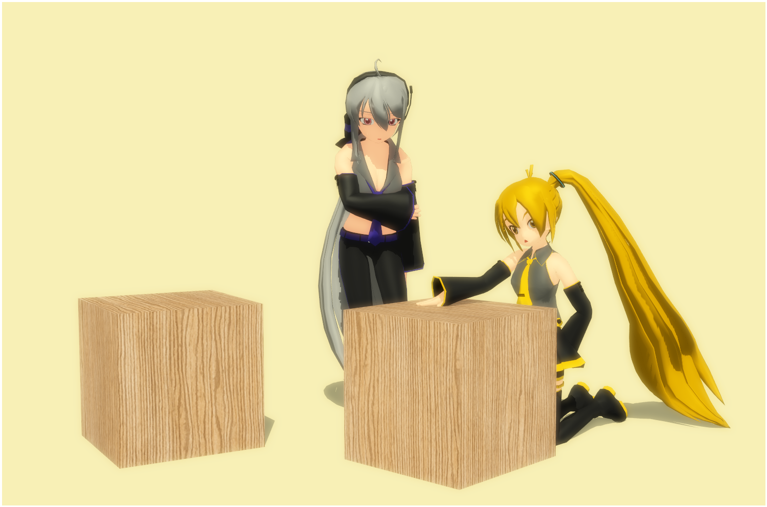 (MMD) Textured Wooden Box (DL) by EmeraldTechnopath on DeviantArt