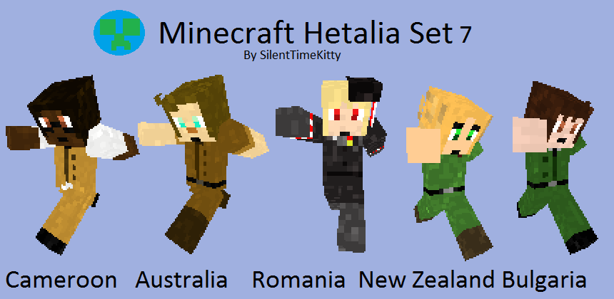 APH: Hetalia Minecraft Skin Set 7 by SilentTimeKitty on DeviantArt