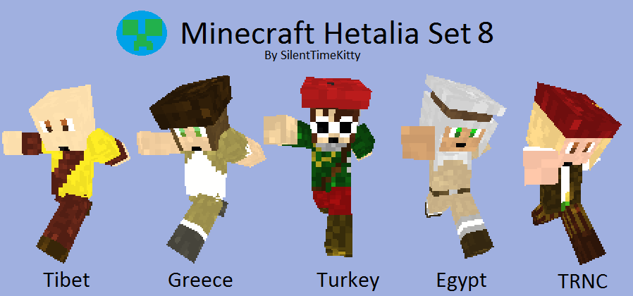 APH: Hetalia Minecraft Skin Set 8 by SilentTimeKitty on DeviantArt