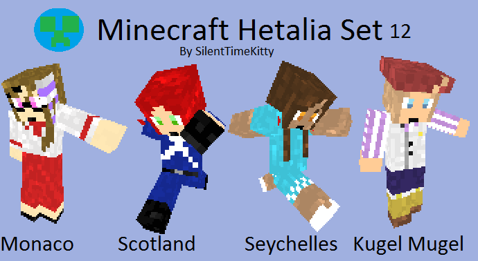 APH: Hetalia Minecraft Skin Set 12 by SilentTimeKitty on DeviantArt