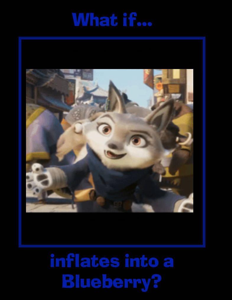 What if Zhen inflates into a blueberry by Solosergiohd1 on DeviantArt