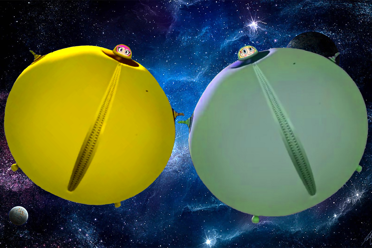 Inflated Star and Ami In Space by Solosergiohd1 on DeviantArt