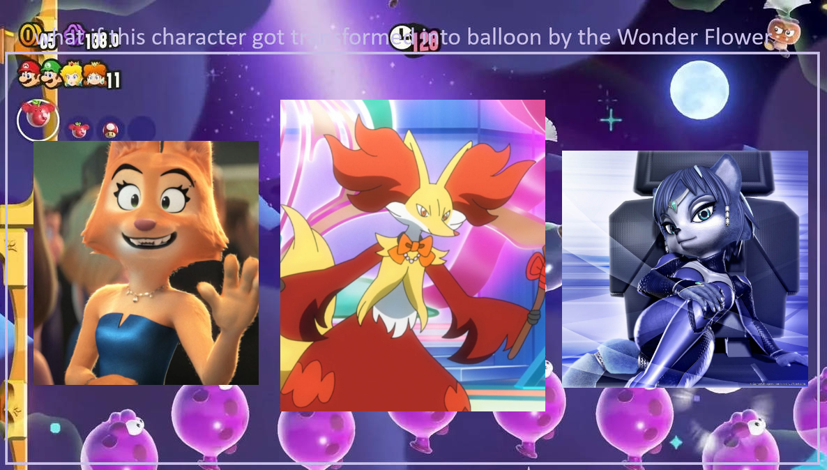 If fox girls got inflated by Wonder Flower by Solosergiohd1 on DeviantArt