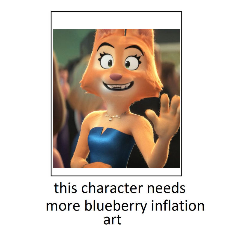 Diane Foxington needs more blueberry inflation art by Solosergiohd1 on ...