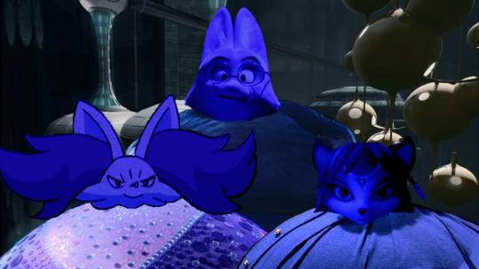 3 Fox Girls Blueberry Inflation as 3 Violets by Solosergiohd1 on DeviantArt