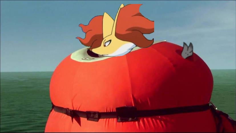 Inflate-A-Suit Delphox by Solosergiohd1 on DeviantArt