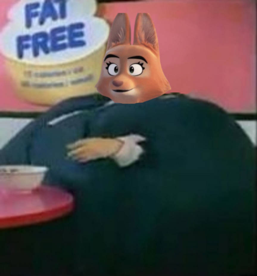 Ice Cream Weight Gain Diane Foxington by Solosergiohd1 on DeviantArt