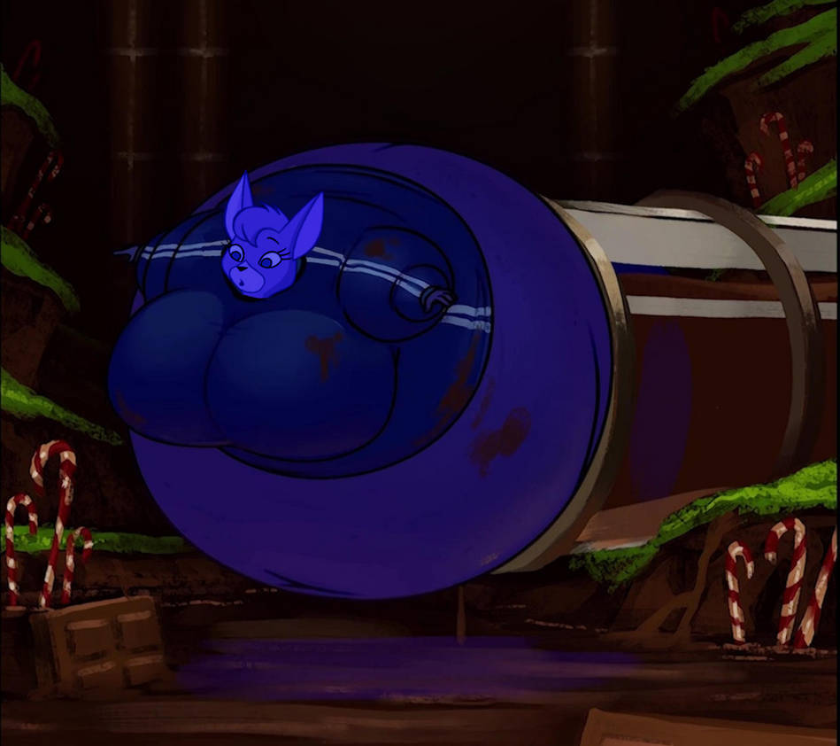 Blueberry Mammoth Mutt stuck in the pipe by Solosergiohd1 on DeviantArt