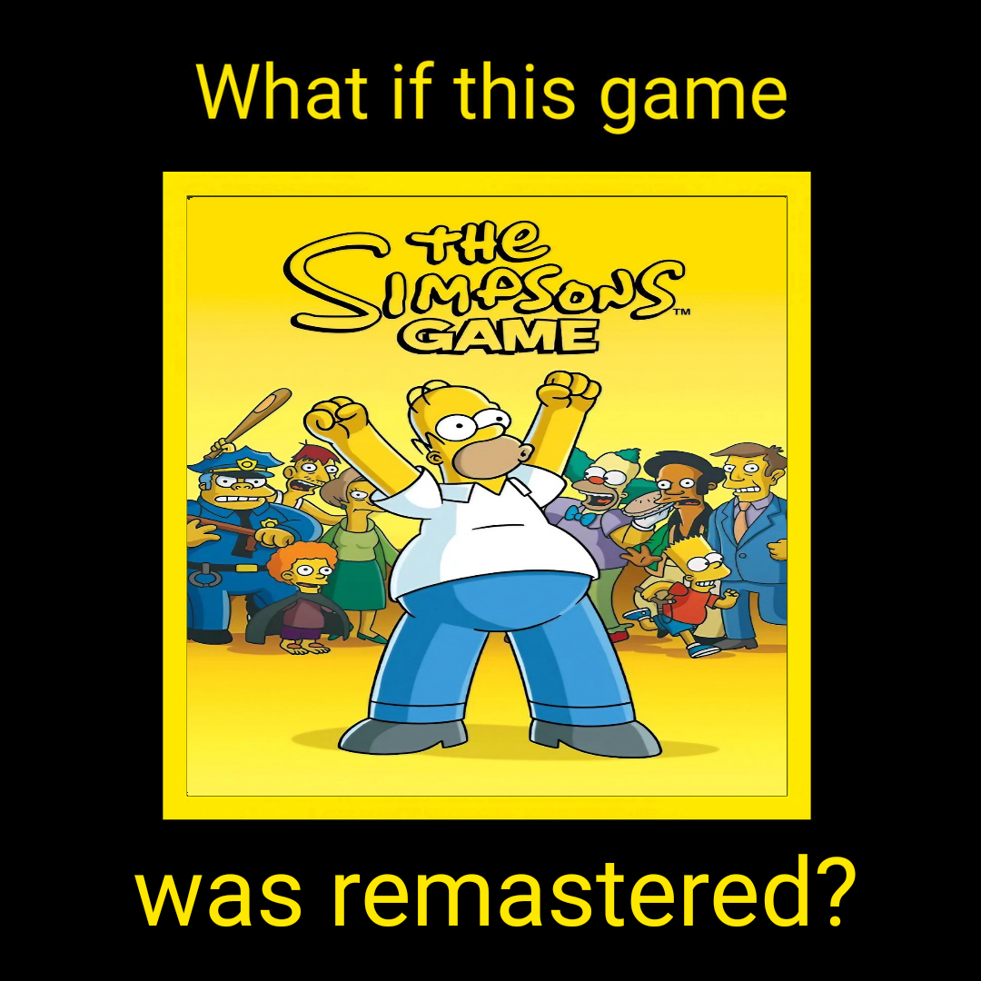 What if The Simpsons Game was remastered by Solosergiohd1 on DeviantArt