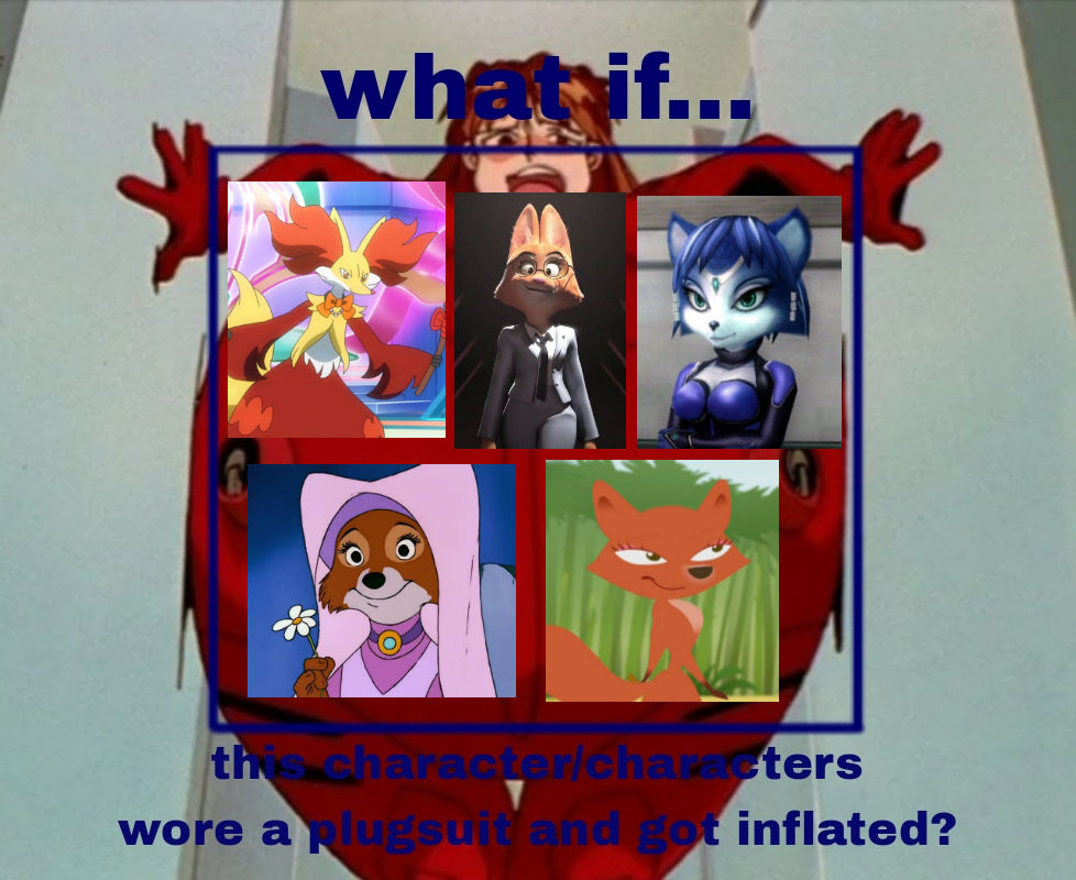 What if Fox Girls wore a plugsuit and got inflated by Solosergiohd1 on ...