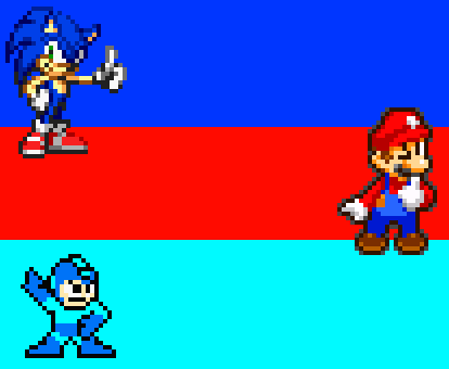 Sonic Vs Mario Vs Megaman