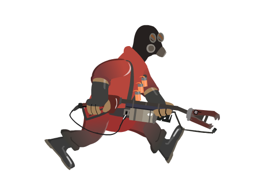 Pyro Walk cycle by UnrealCanine on DeviantArt