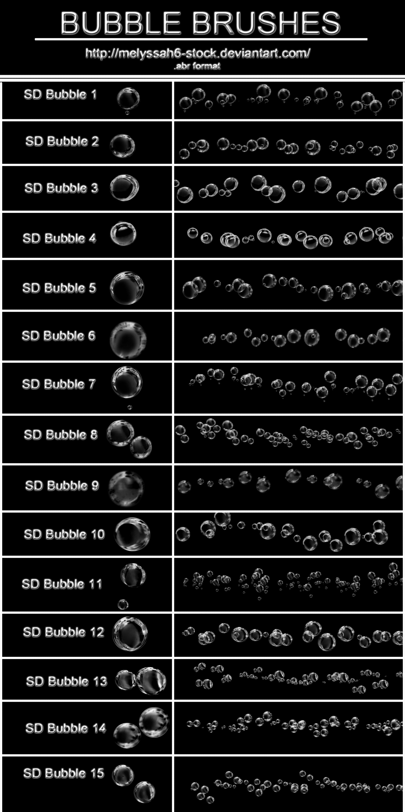 Single And Double Bubble Brushes - Dynamic by Melyssah6-Stock on DeviantArt