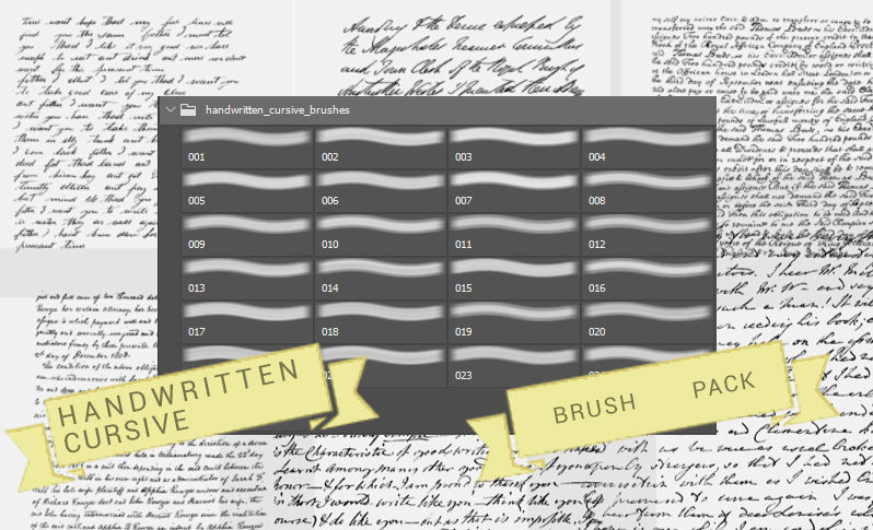 HANDWRITTEN CURSIVE BRUSHES by theangryhobbitx on DeviantArt