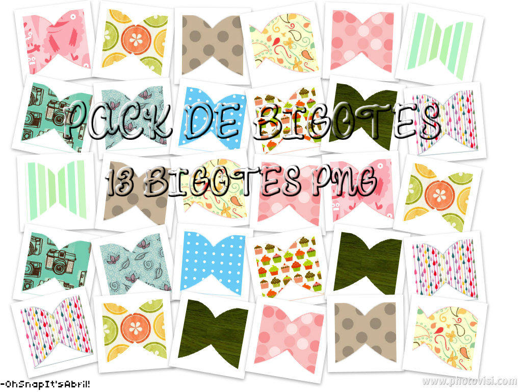 Pack De Bigotes by OhSnapItsAbril on DeviantArt