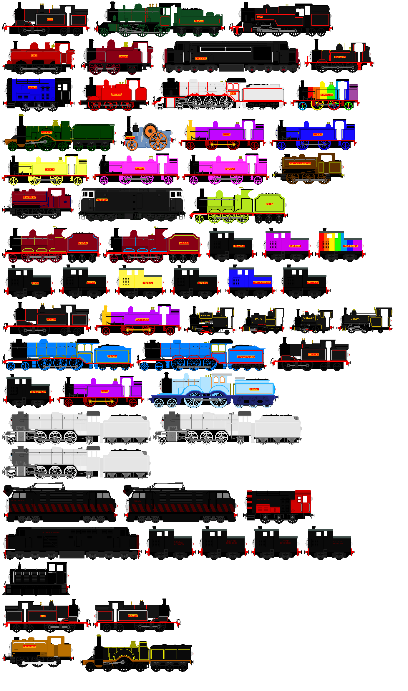 The Heroic Engines Sprite Sheet by GeoAvataredCreature3 on DeviantArt