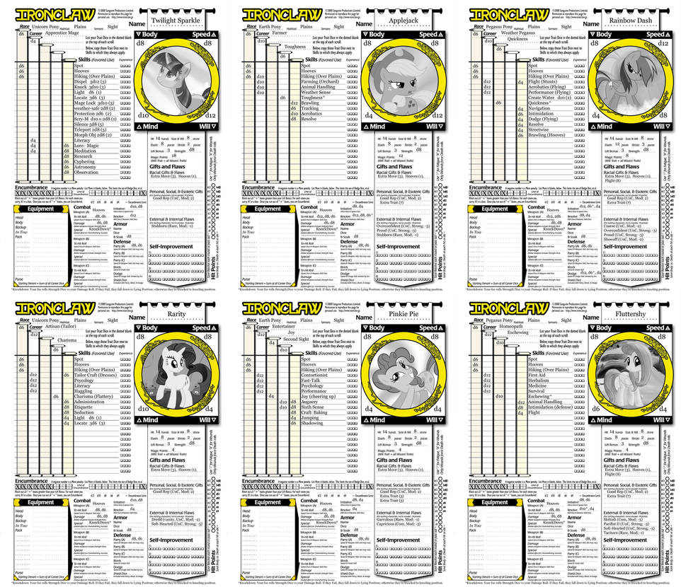 My Little Pony - IronClaw RPG by Stitchfan on DeviantArt