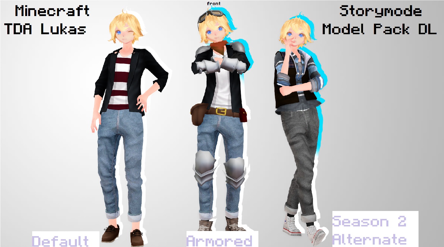 [MMD Newcomer] Minecraft Storymode Lukas Pack DL by JellyJellyBeans on ...