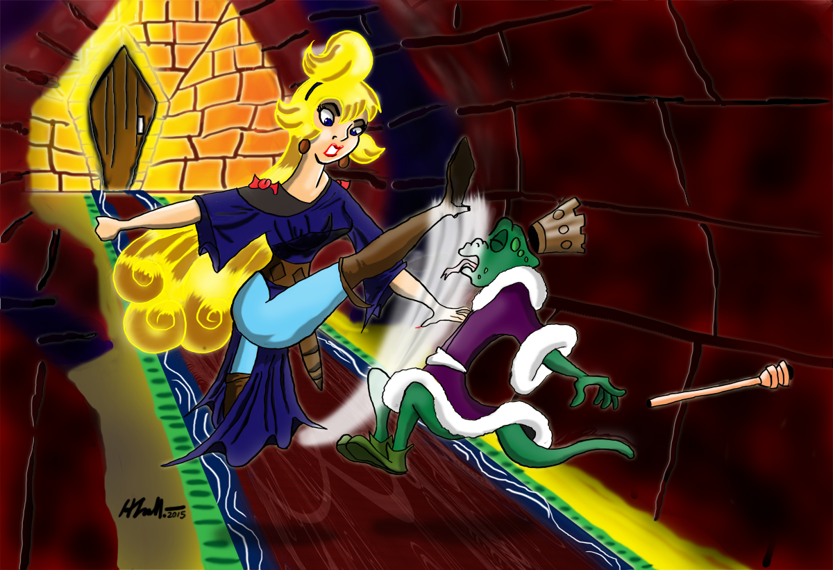 Dragon's Lair Pledge: Princess Knight Takes King by Hhallart on DeviantArt