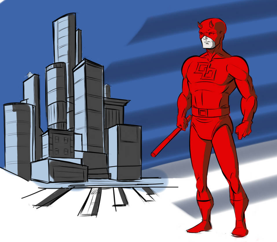 Daredevil Sketch by amostills on DeviantArt
