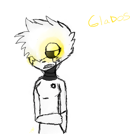 GlaDOS Human by VincentTriesArt on DeviantArt