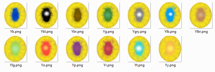 Yellow eye Texture from my Mega eye Pack by me-ooks on DeviantArt