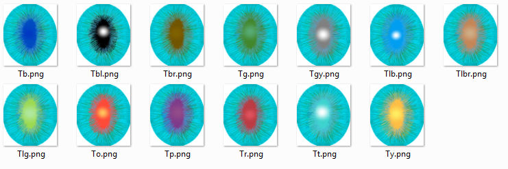 Teal Eye Texture From my Mega eye pack by me-ooks on DeviantArt