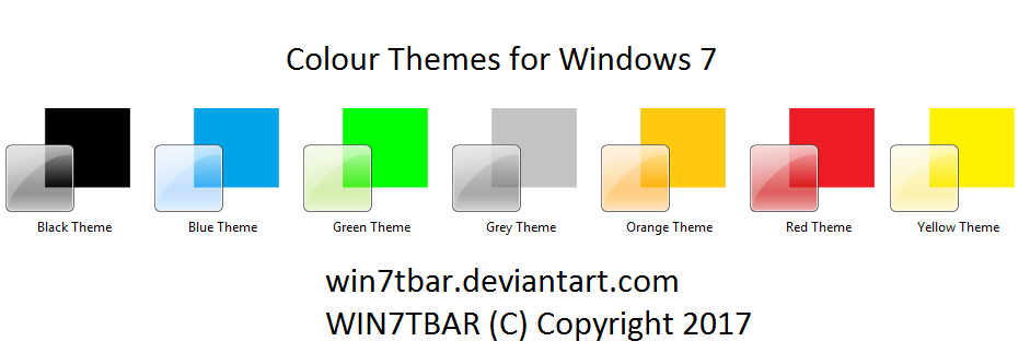 Colour Themes for Windows 7 by WIN7TBAR on DeviantArt