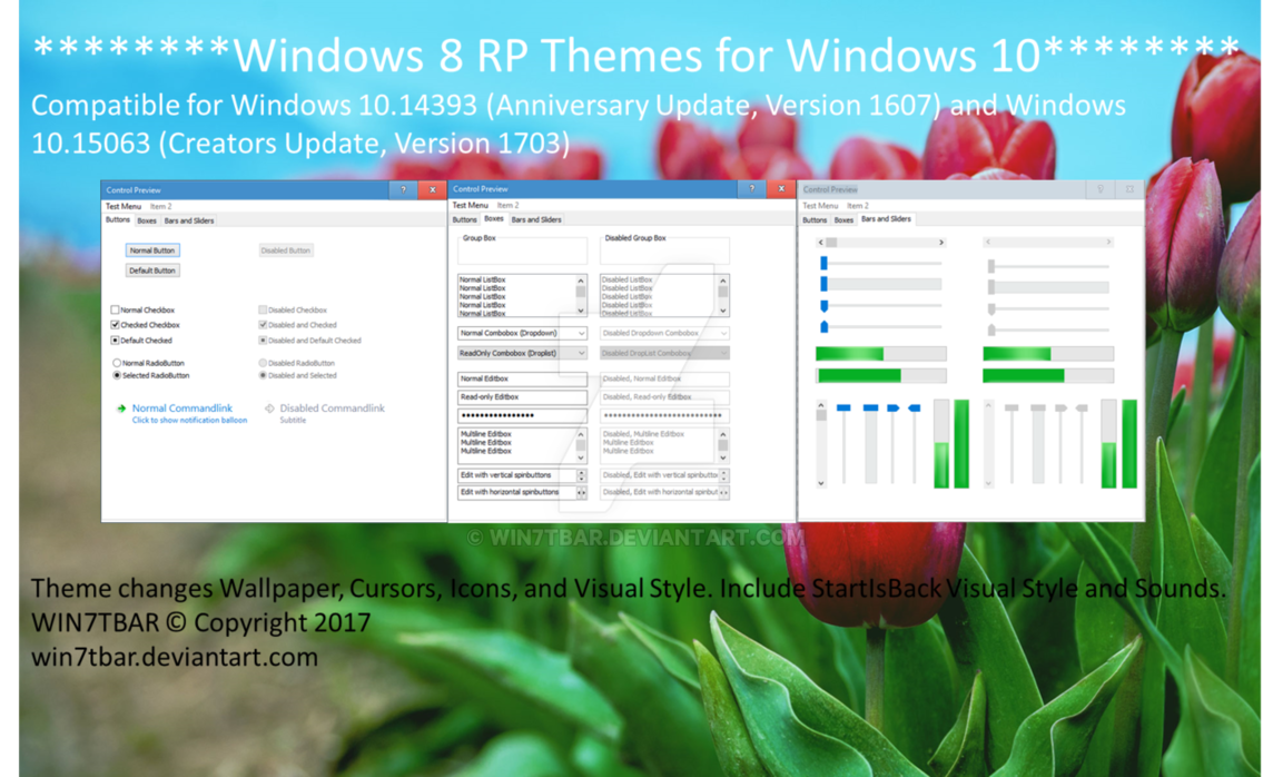 Windows 8 RP Theme for Windows 10 by WIN7TBAR on DeviantArt