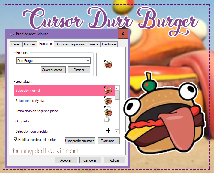 Durr Burger cursor by BunnyPloff on DeviantArt
