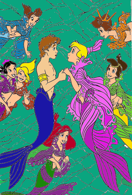 Andrina and Neptony making up by Mermanwatch on DeviantArt