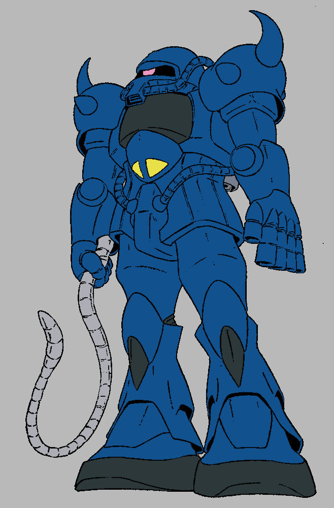 Standard MS-07B Gouf colors in my story by Mermanwatch on DeviantArt