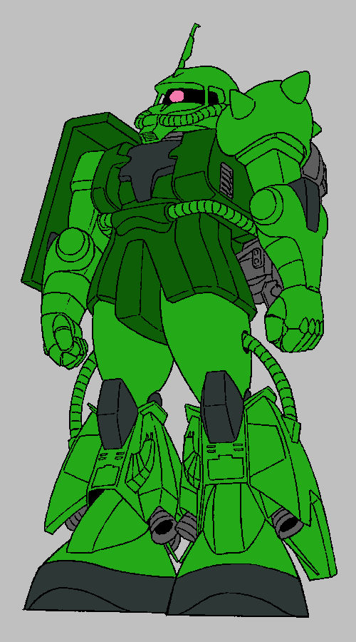 Standard MS-06R-2 Zaku II High Mobility type by Mermanwatch on DeviantArt