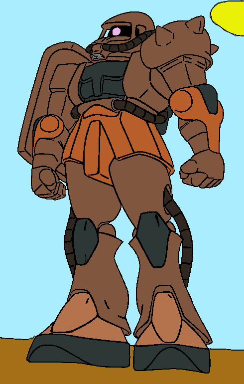 Standard colors of the MS-06D Zaku II in my story by Mermanwatch on ...