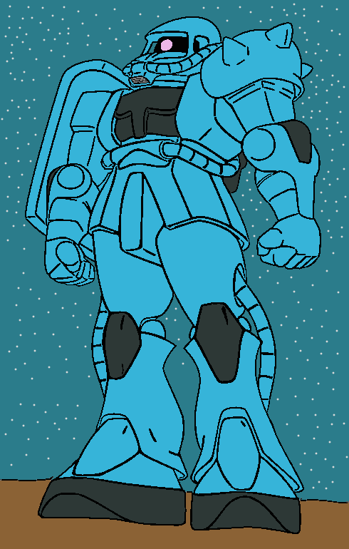 Standard MS-06M Zaku II Marine colors in my story by Mermanwatch on ...