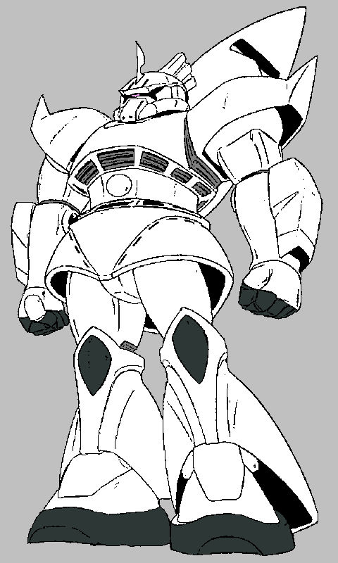 MS-14S Gelgoog Commander Type template V2 by Mermanwatch on DeviantArt