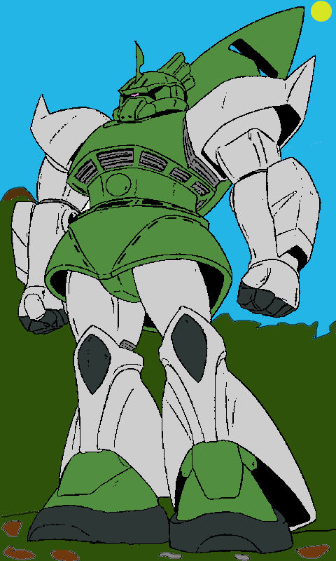 MS-14G Gelgoog In the colors of the 784th by Mermanwatch on DeviantArt