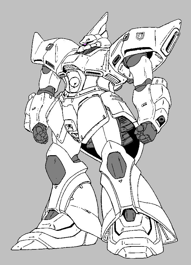 MS-14Jg Gelgoog Jager template v3 by Mermanwatch on DeviantArt