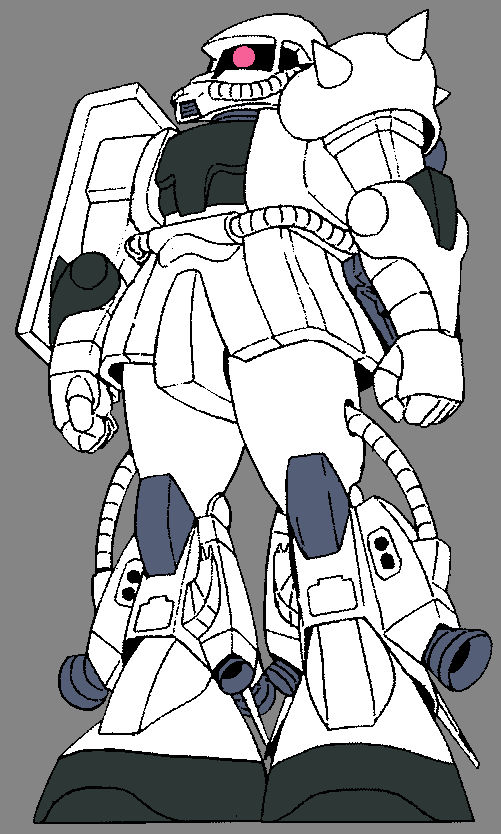 MS-06RP Zaku II High Mobility Type template by Mermanwatch on DeviantArt