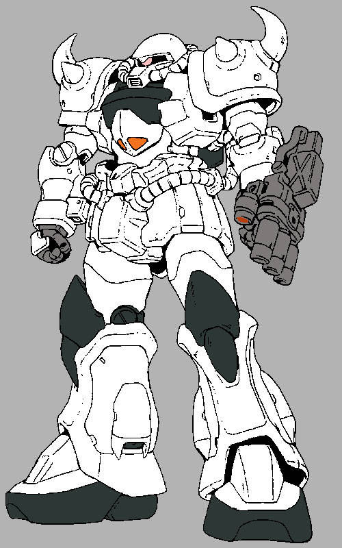 MS-07B-3 Gouf Custom version 1 by Mermanwatch on DeviantArt