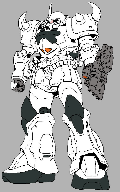 MS-07B-3 Gouf Custom Commander Template version 1 by Mermanwatch on ...