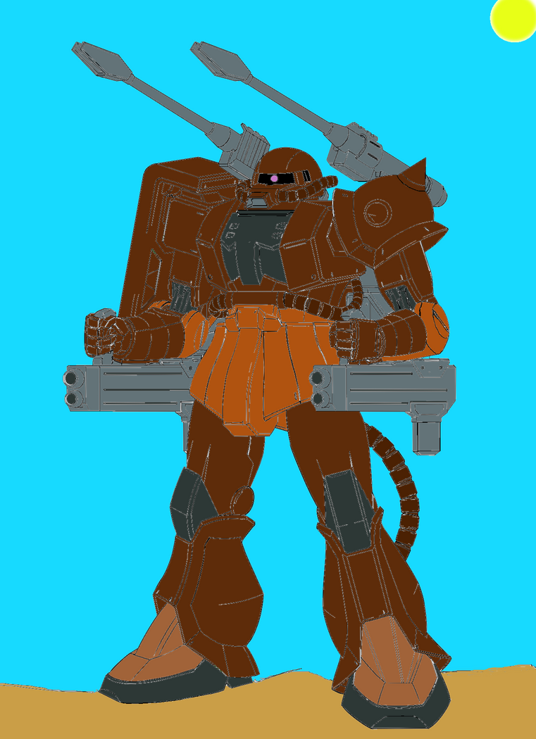 Colors of the MS-06D Zaku II with Battle pack A by Mermanwatch on ...