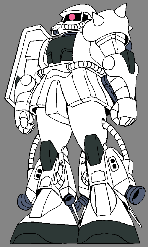 MS-06RP Zaku II High Mobility Type template by Mermanwatch on DeviantArt