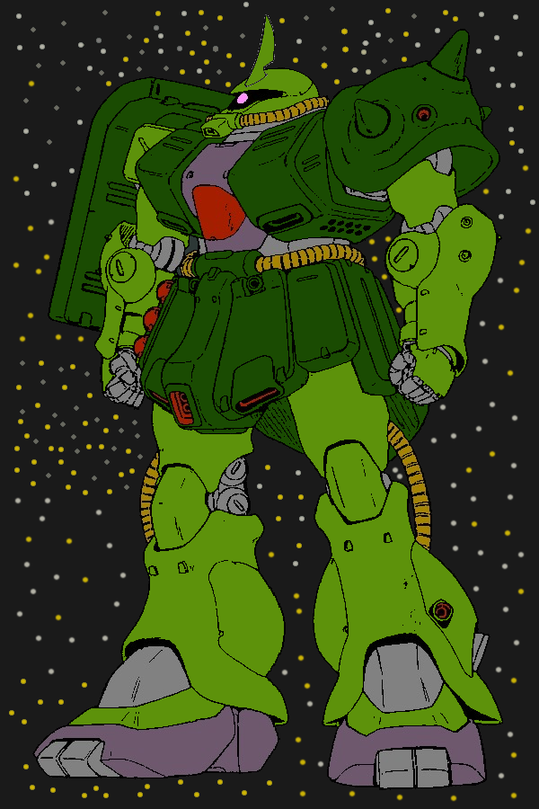 Standard MS-06FZ Zaku II Kai Commander in my story by Mermanwatch on ...