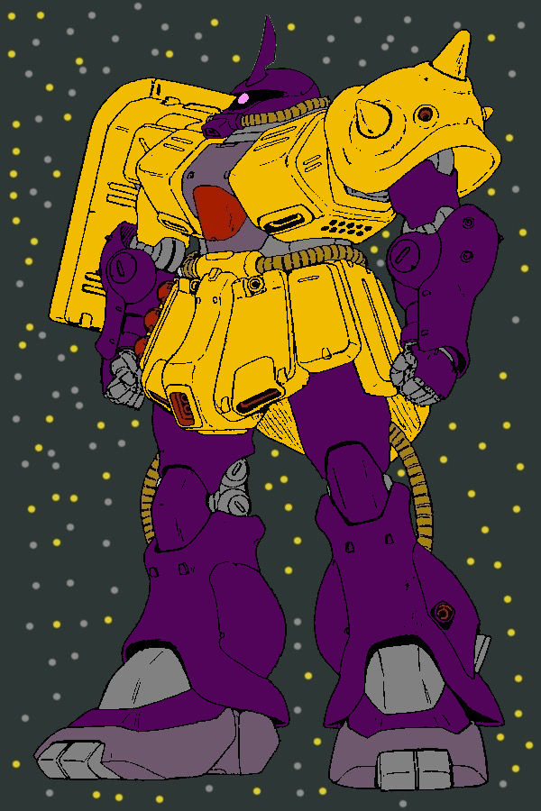 MS-06FZ Zaku II Kai Commander in the 699th colors by Mermanwatch on ...