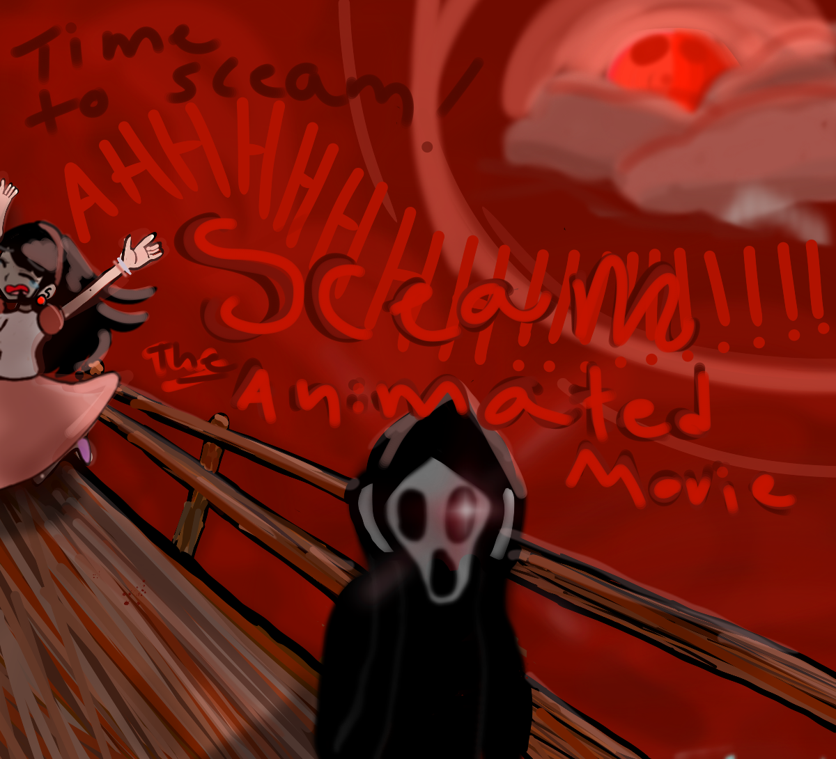 Copy of THE SCREAM (movie and art) by artsyprincess13 on DeviantArt