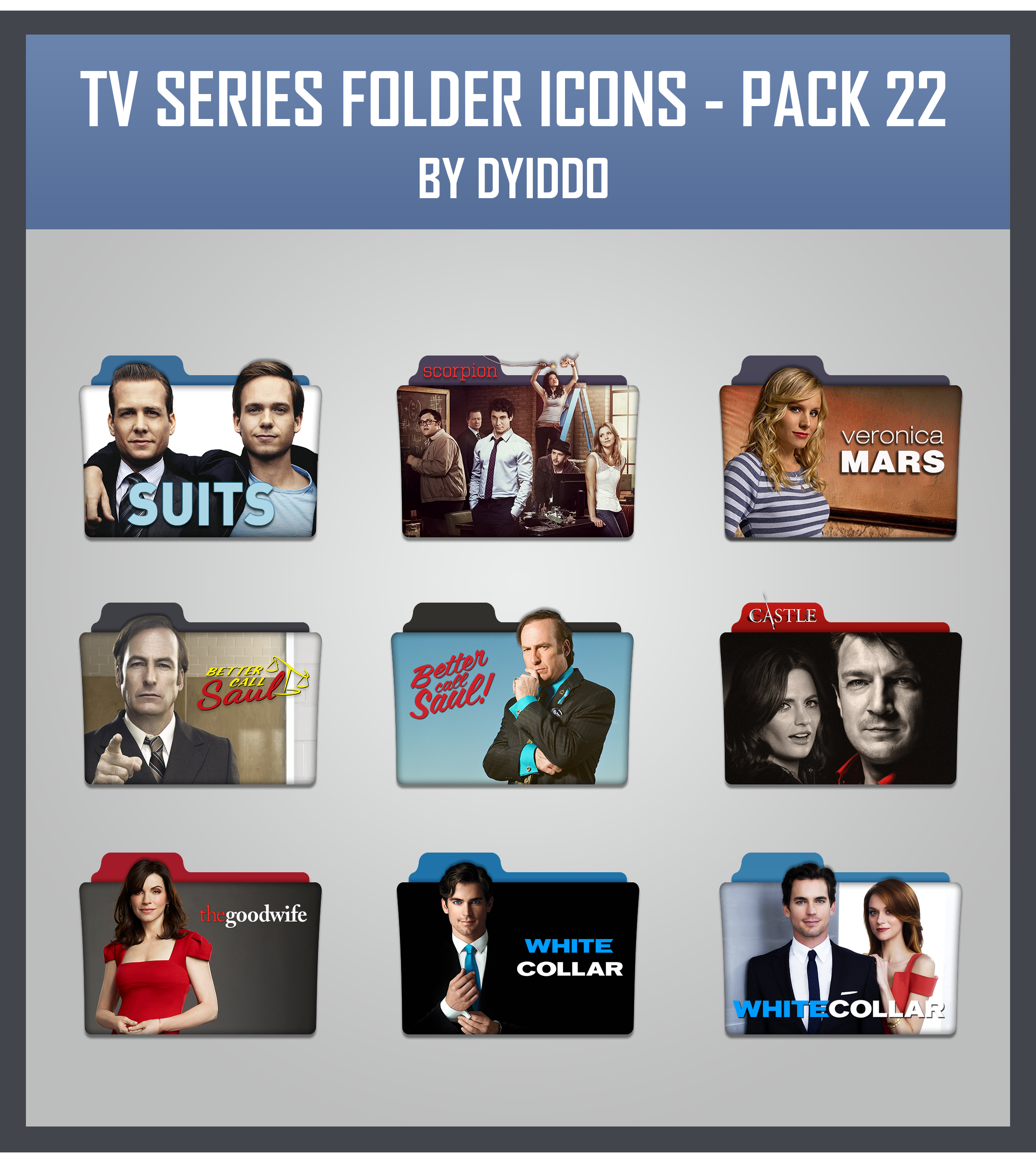 TV Series Folder Icons - Pack 22 by DYIDDO on DeviantArt