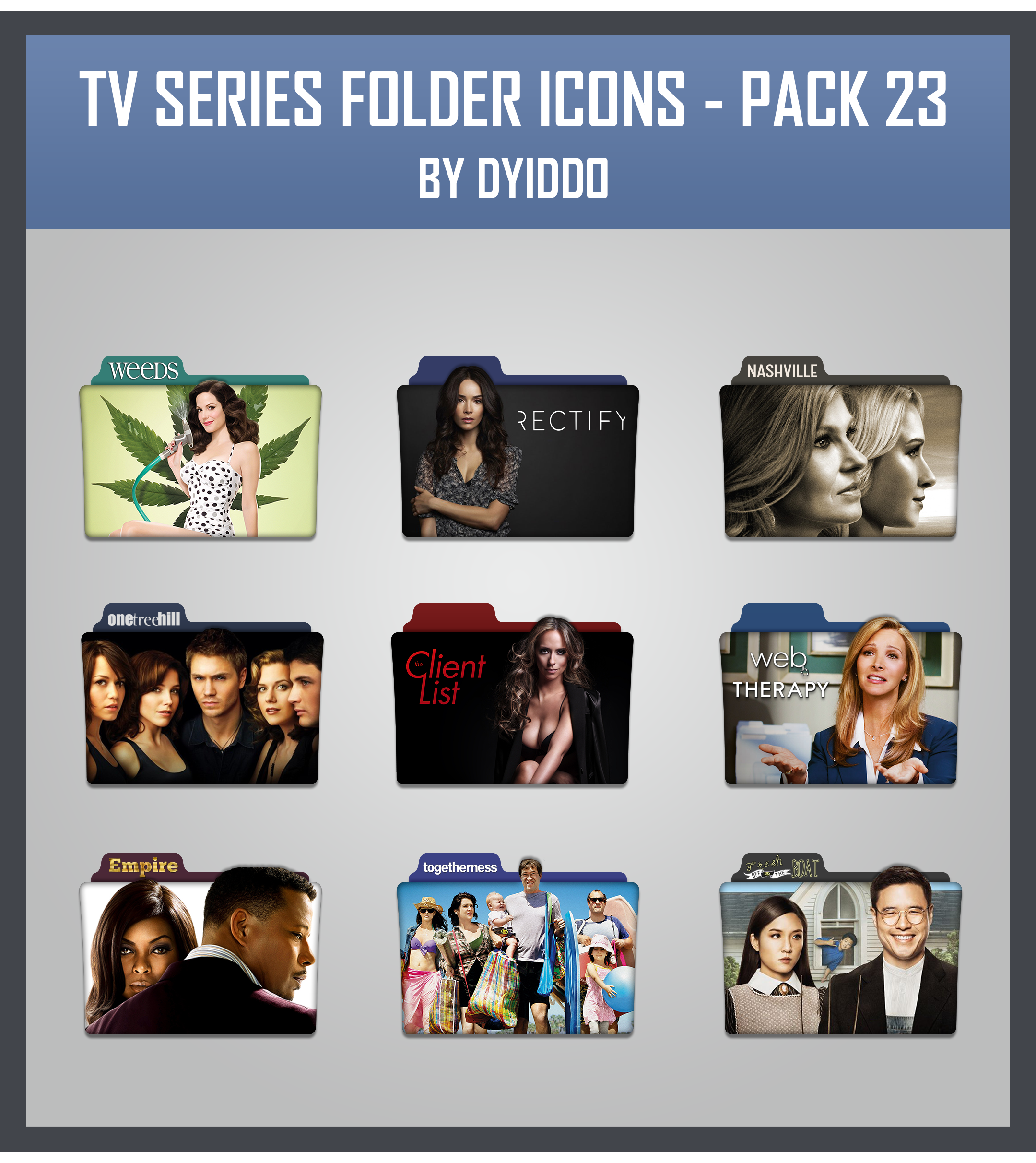 TV Series Folder Icons - Pack 23 by DYIDDO on DeviantArt